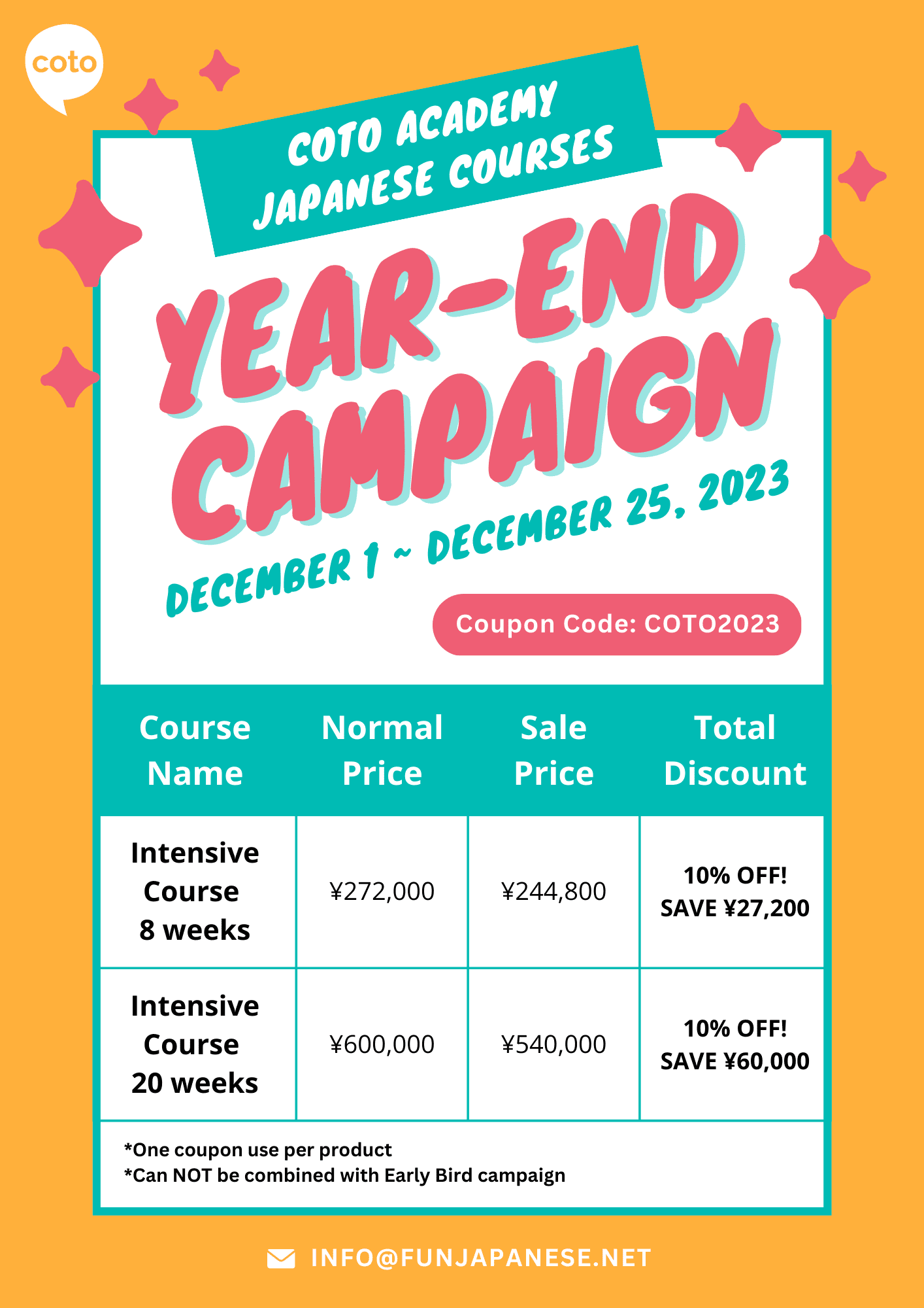 Secure your Japanese Course Before the Year Ends with Coto!