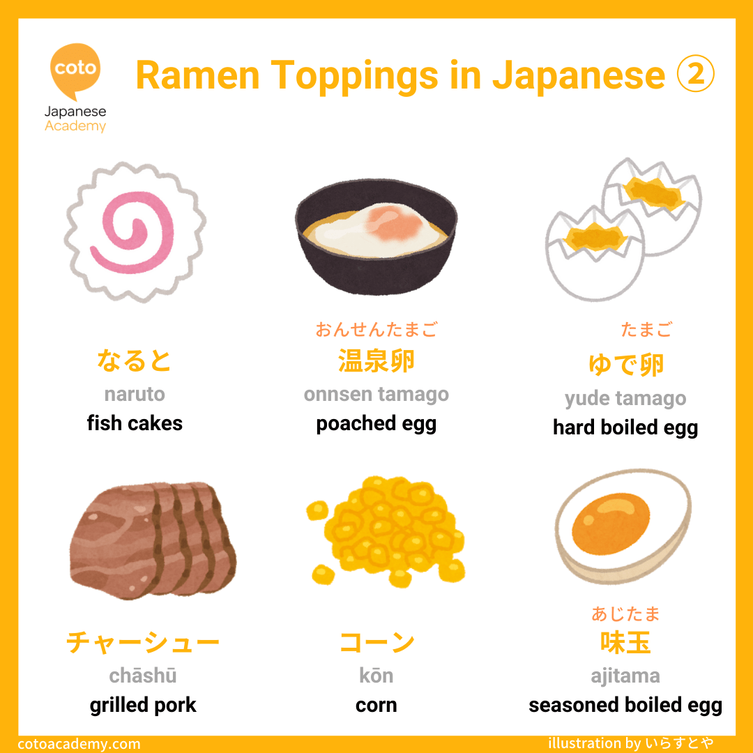 How to customize your favorite Ramen - Ramen Toppings and Vocabulary