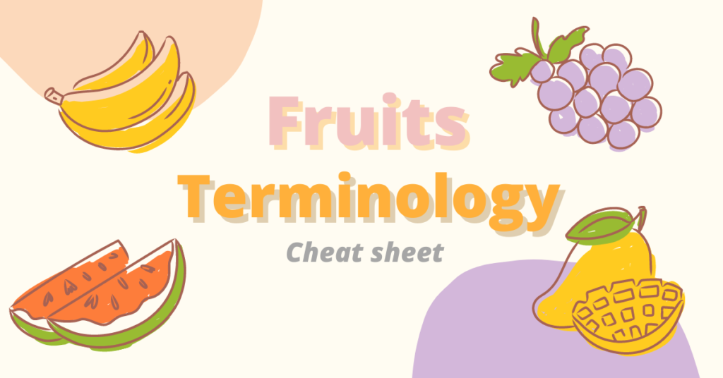 Japanese Fruits Vocabulary - Cheat Sheet Series | Coto Academy