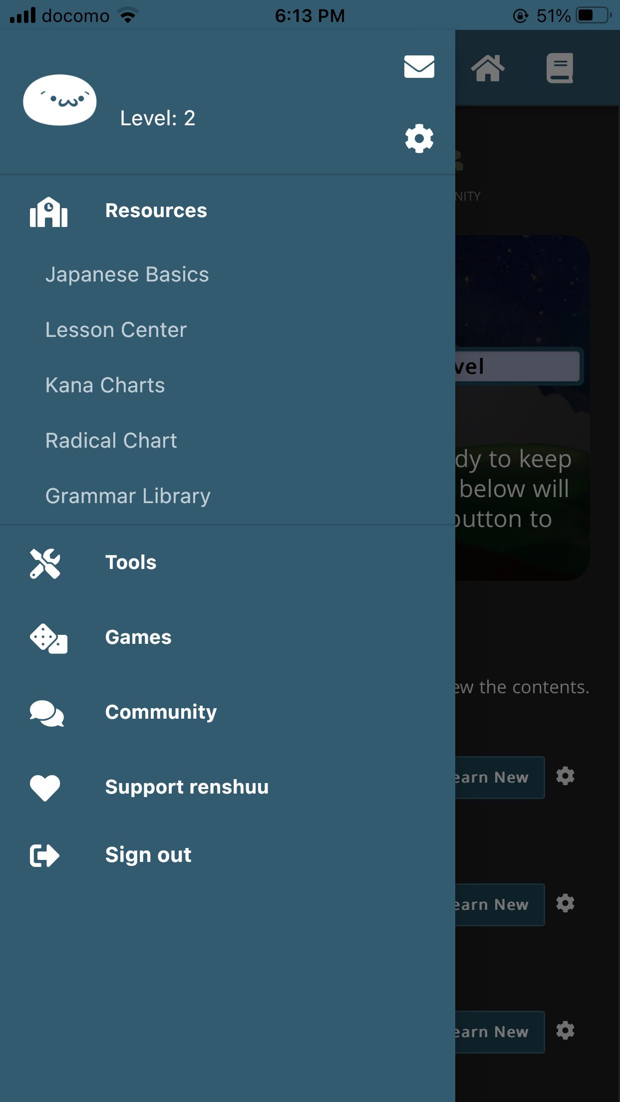 A Review on Learning Japanese with Renshuu