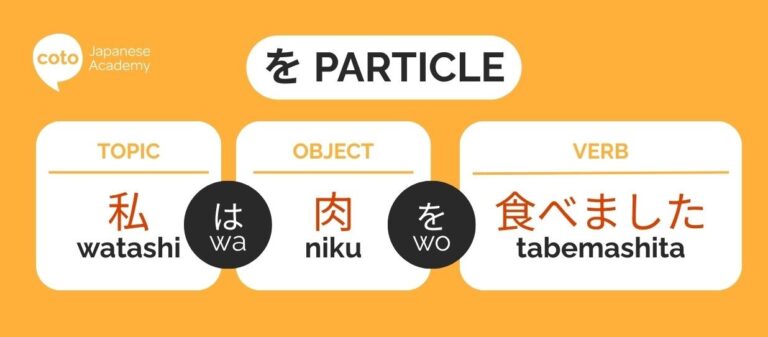 Guide to を (O) Particle in Japanese: Structure, Function, Example